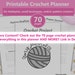 Crochet Planner, Printable Crochet Journal, Crochet Project Planner ...