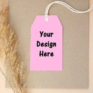Printable Tag Template Pink, DIY Tags, Tags Blank, Hang Tags Template ...