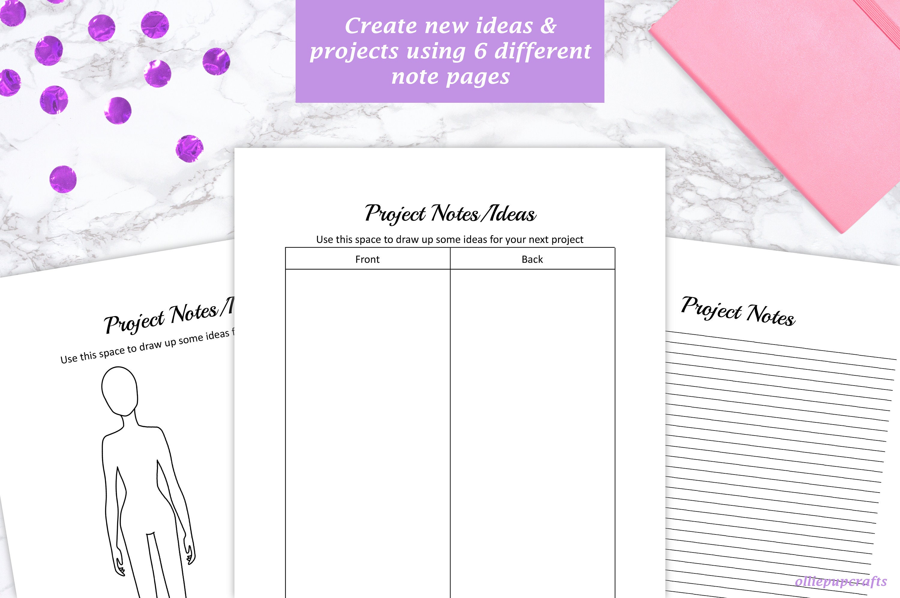 Sewing Planner Printable Sewing Notebook Seamstress Journal - Etsy
