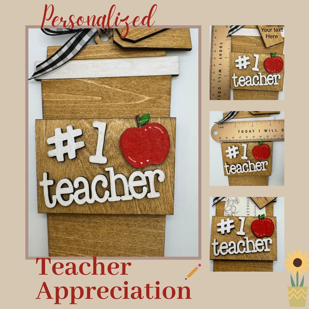 Teachers Appreciation Gift Card Holder, Coffee Gift Card Holder, End of ...