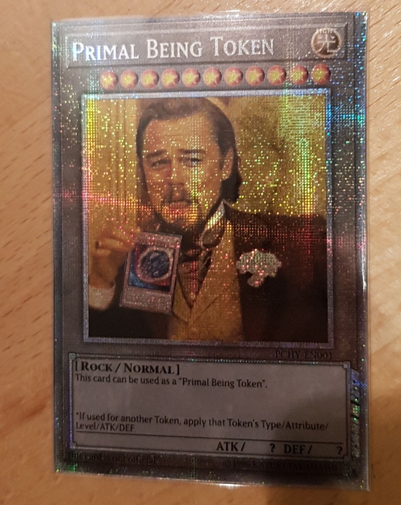 Leonardo DiCaprio Meme Primal Being Nibiru Prismatic Rare | Etsy