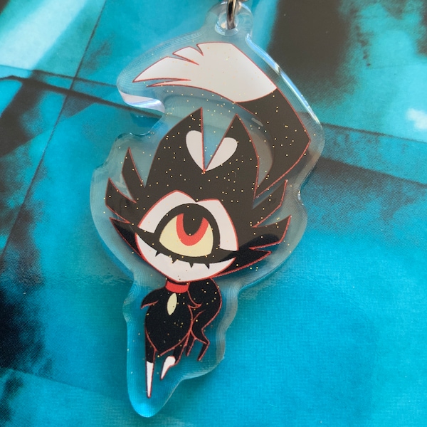 Hazbin Hotel Alastor Keychain - Etsy UK