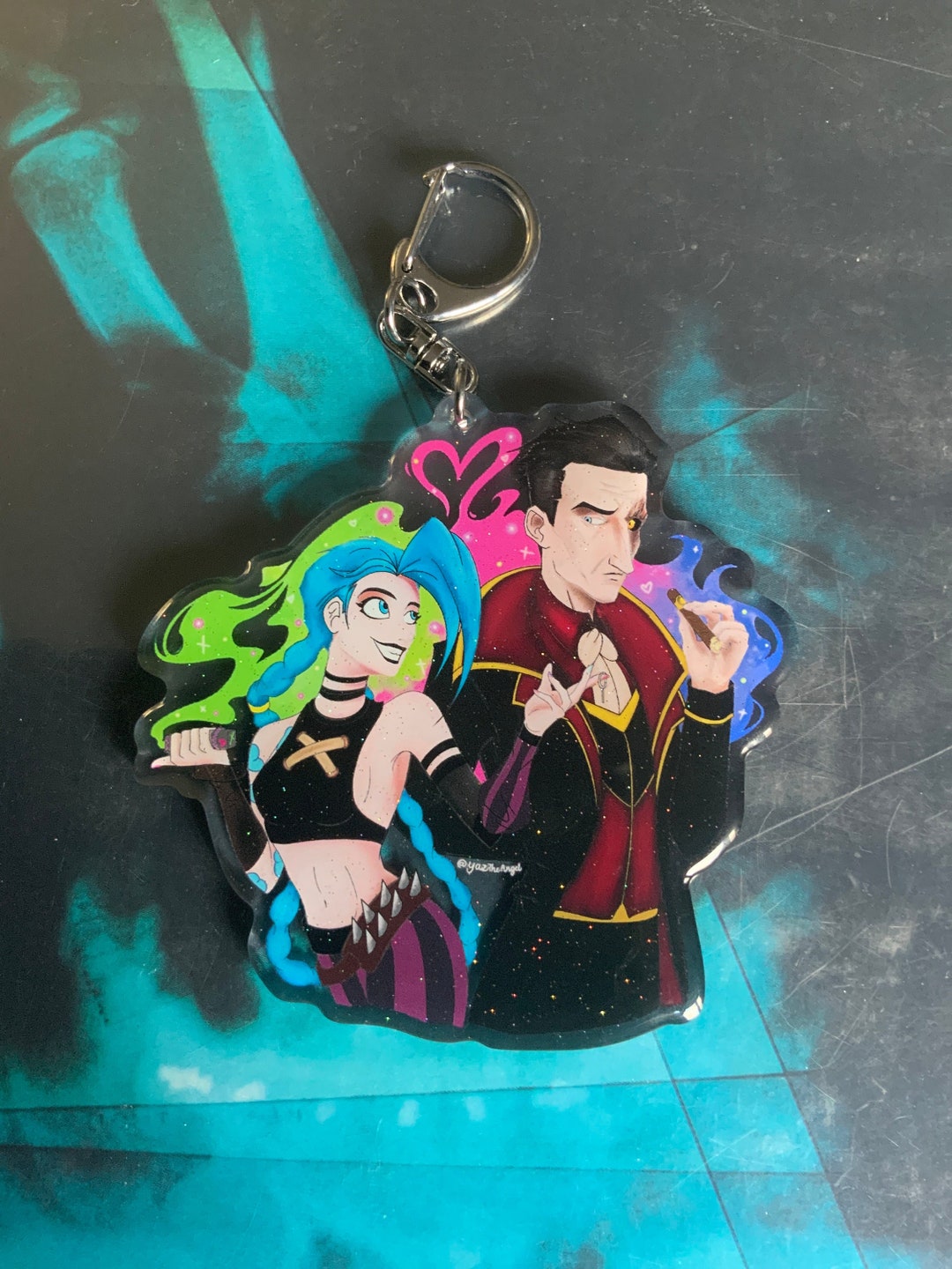 Arcane League of Legends Jinx and Silco Play Time Inspired Acrylic ...