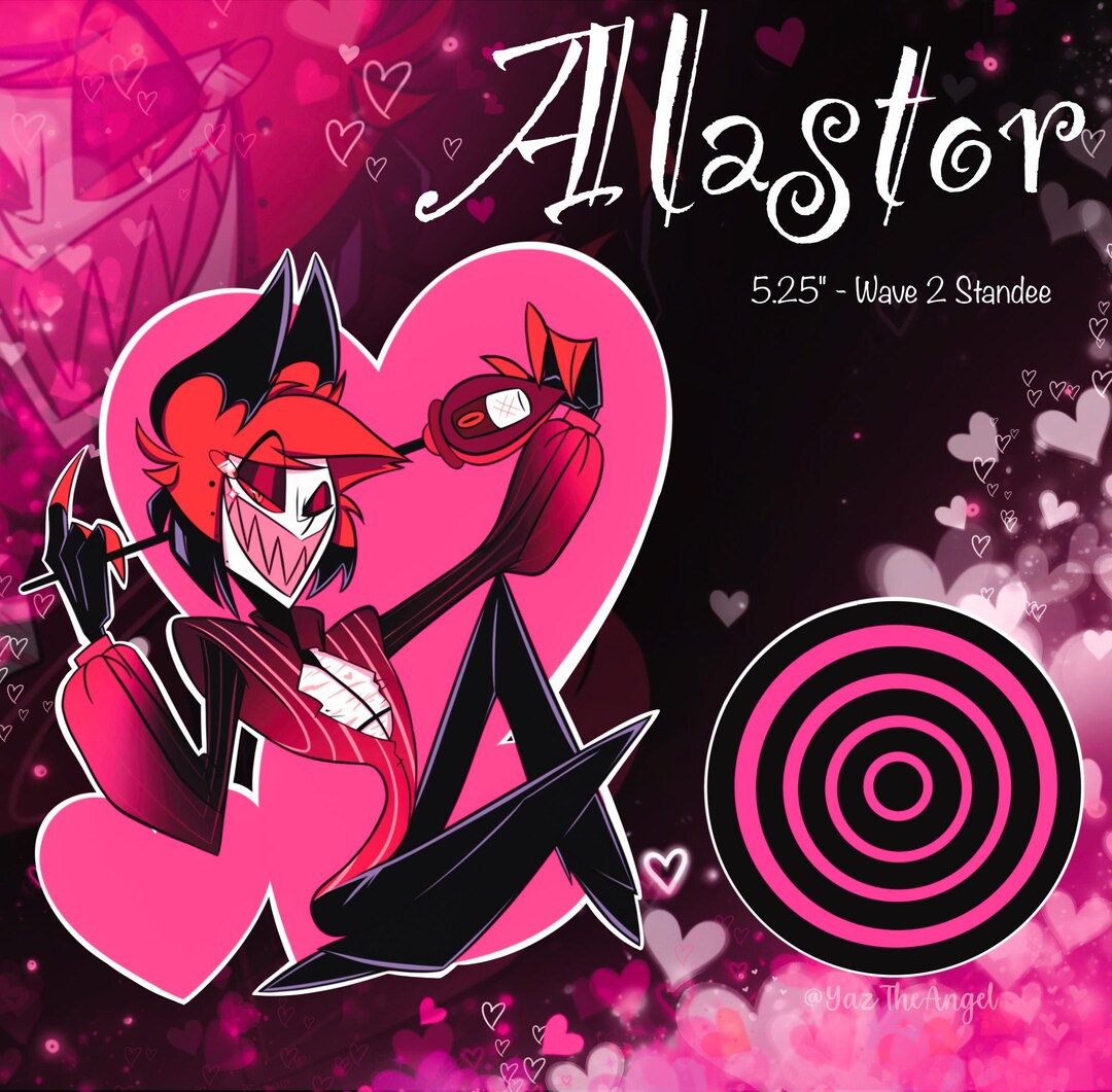 Hellish Valentines Hellaverse alastors Beating Heart Inspired Acrylic ...