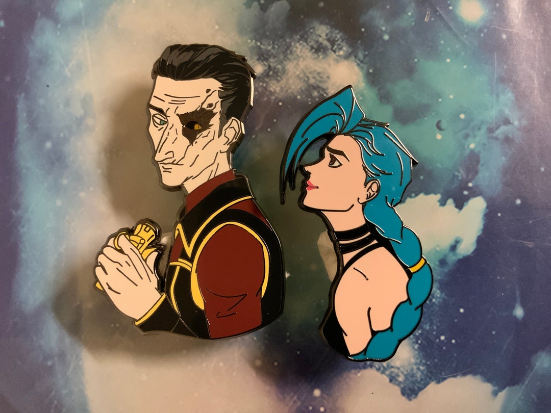 Arcane Charms Silco and Jinx Partners in Crime Hard Enamel Charm Pin - Etsy