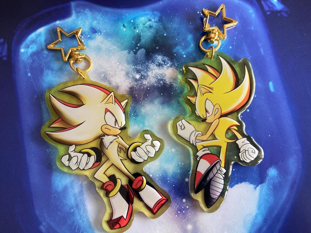 Hedgehog Charms Gold War Inspired Transparent Acrylic Keychain - Etsy