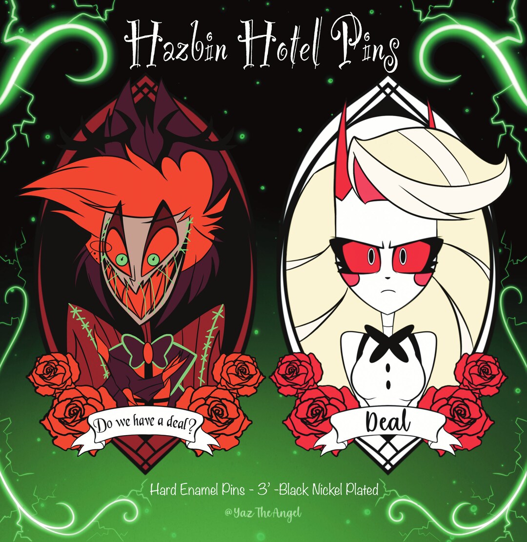 Hazbin Hotel lets Make A Deal Alastor and Charlie Hard Enamel Jumbos ...