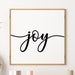Joy Print | Joy Poster | Christmas Printable Wall Art | Christmas Wall ...