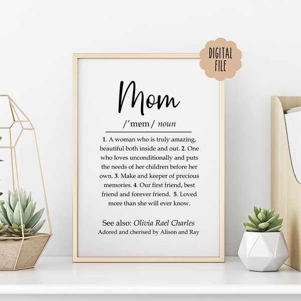 Definition Print Etsy
