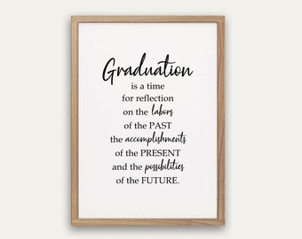 Graduation Poem Print, Grad Quote Print, Grad Gifts, Graduation Gift ...