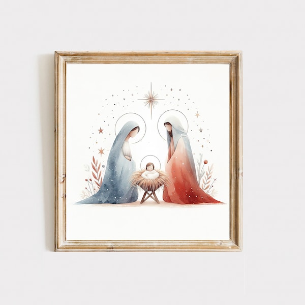 Nativity Art Print - Etsy