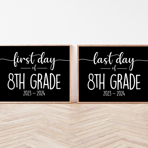 First Day of 8th Grade - Etsy