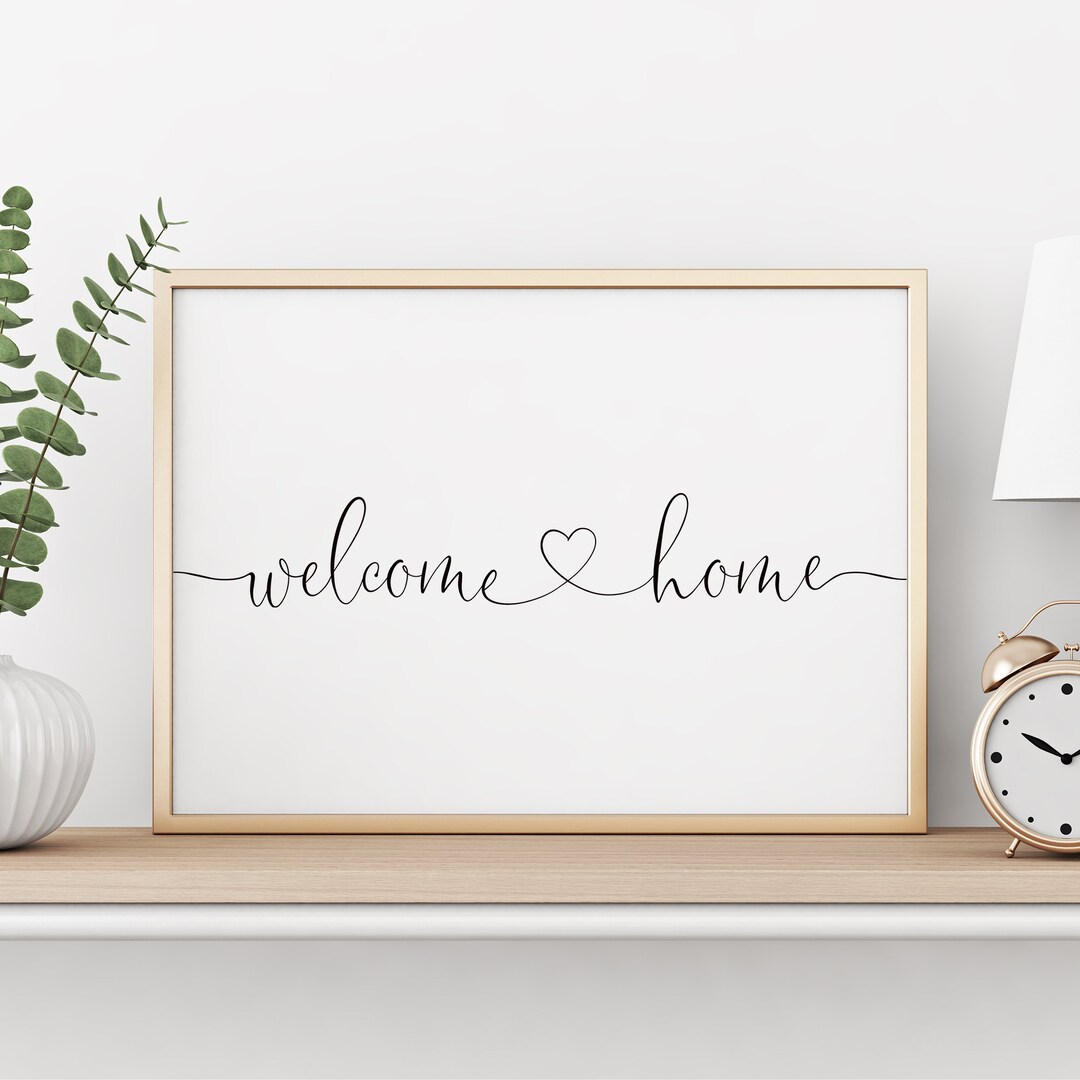 Welcome Home Print Welcome Home Banner Welcome Home Sign - Etsy