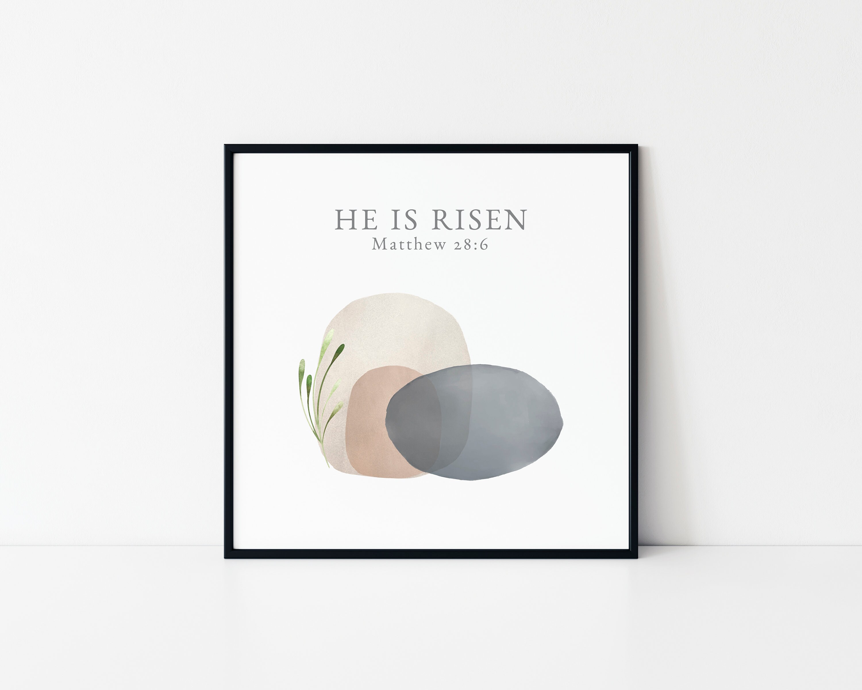 He is Risen Frame Print Easter Art Easter Art Print - Etsy
