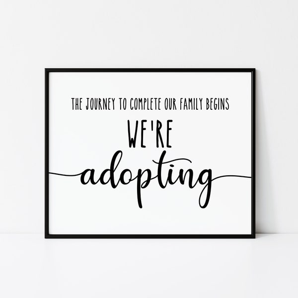 Adoption Print - Etsy