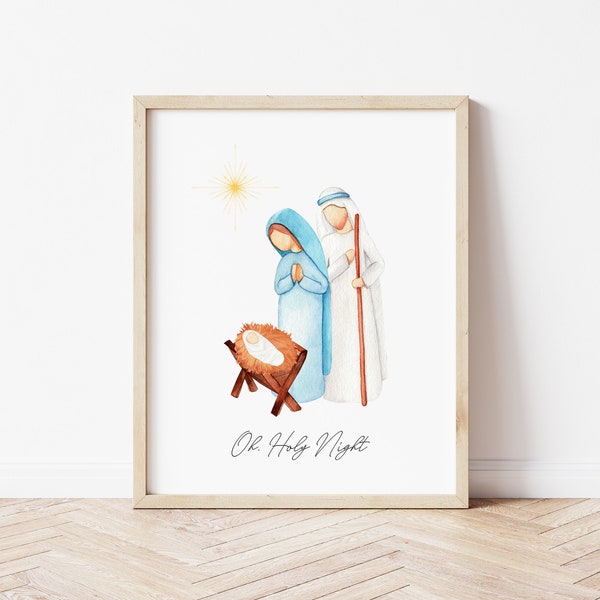 Nativity Print - Etsy