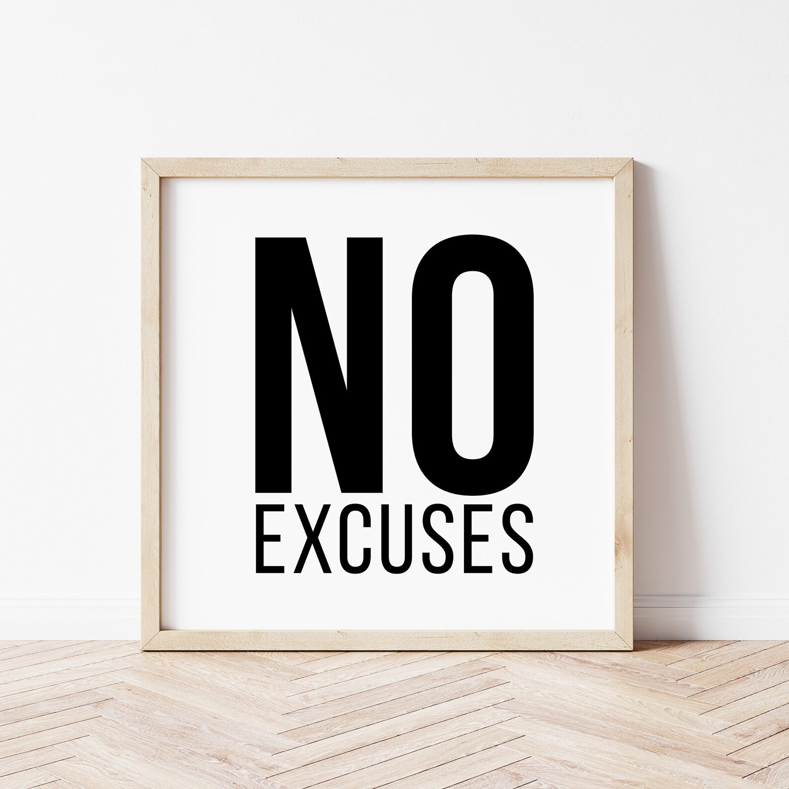 No Excuses Poster No Excuses Print Gym Wall Art Gym | Etsy