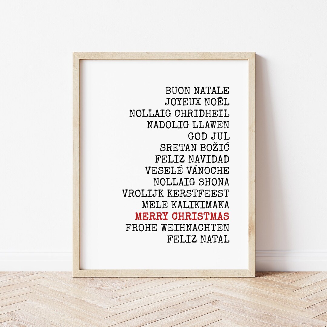 Merry Christmas Around the World Art Print (digital Print) - Etsy UK