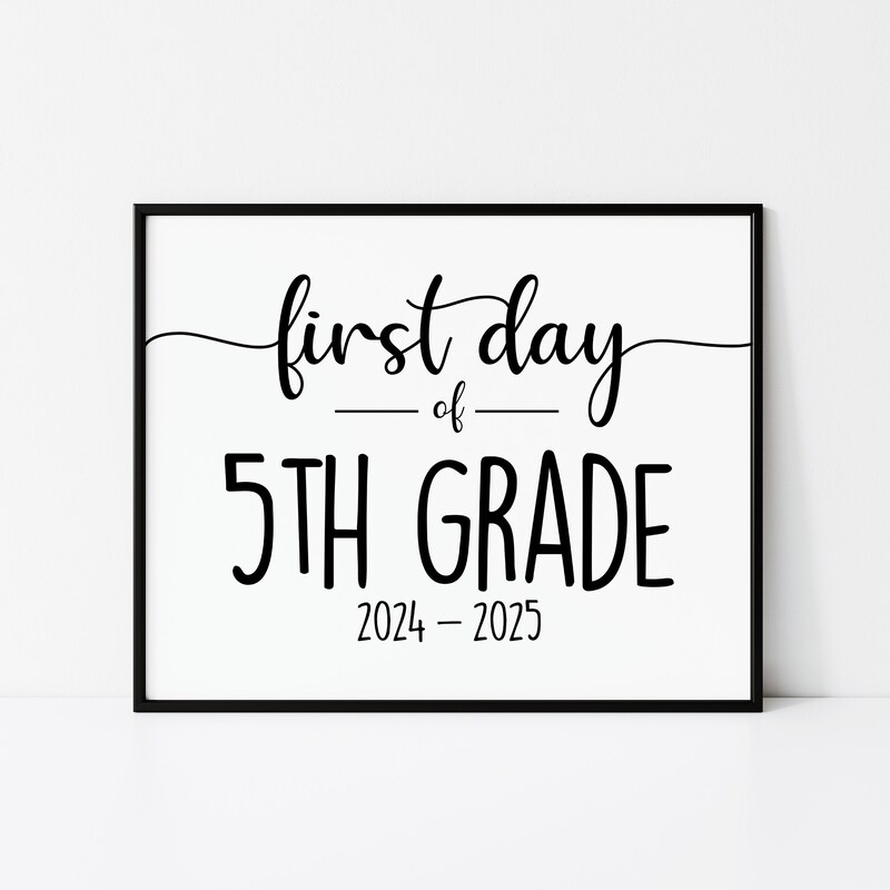 5th Grade Sign' - Etsy