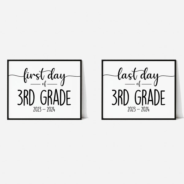 3rd Grade Sign - Etsy