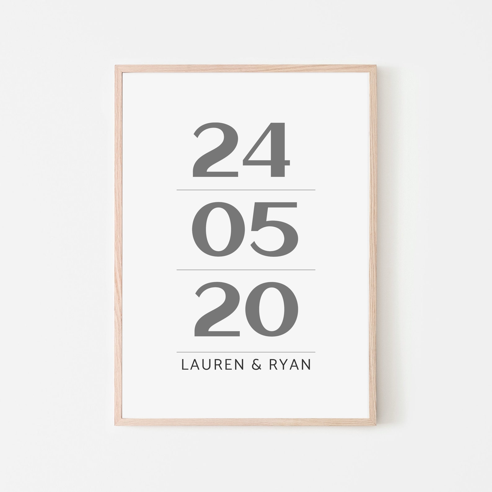 Personalized Date Print Custom Date Print Couples Dates | Etsy