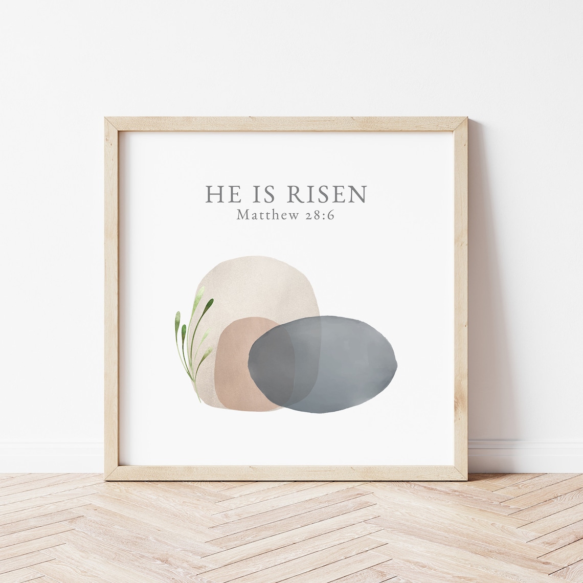 He is Risen Frame Print Easter Art Easter Art Print - Etsy