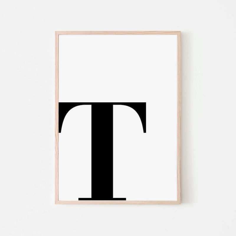 Wooden Letter T - Etsy