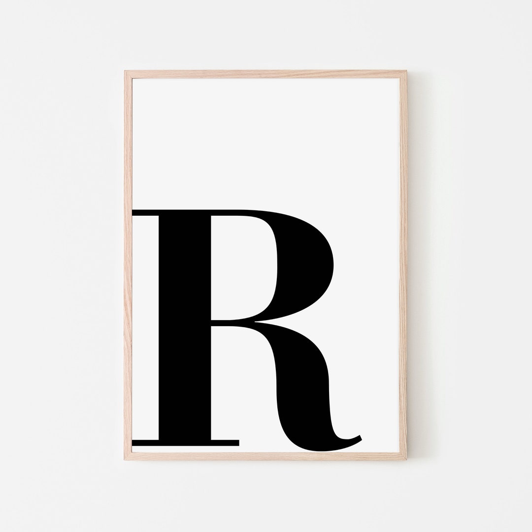 Letter R Print Nursery Letter Print Letter 'R' Printable Wall Art ...
