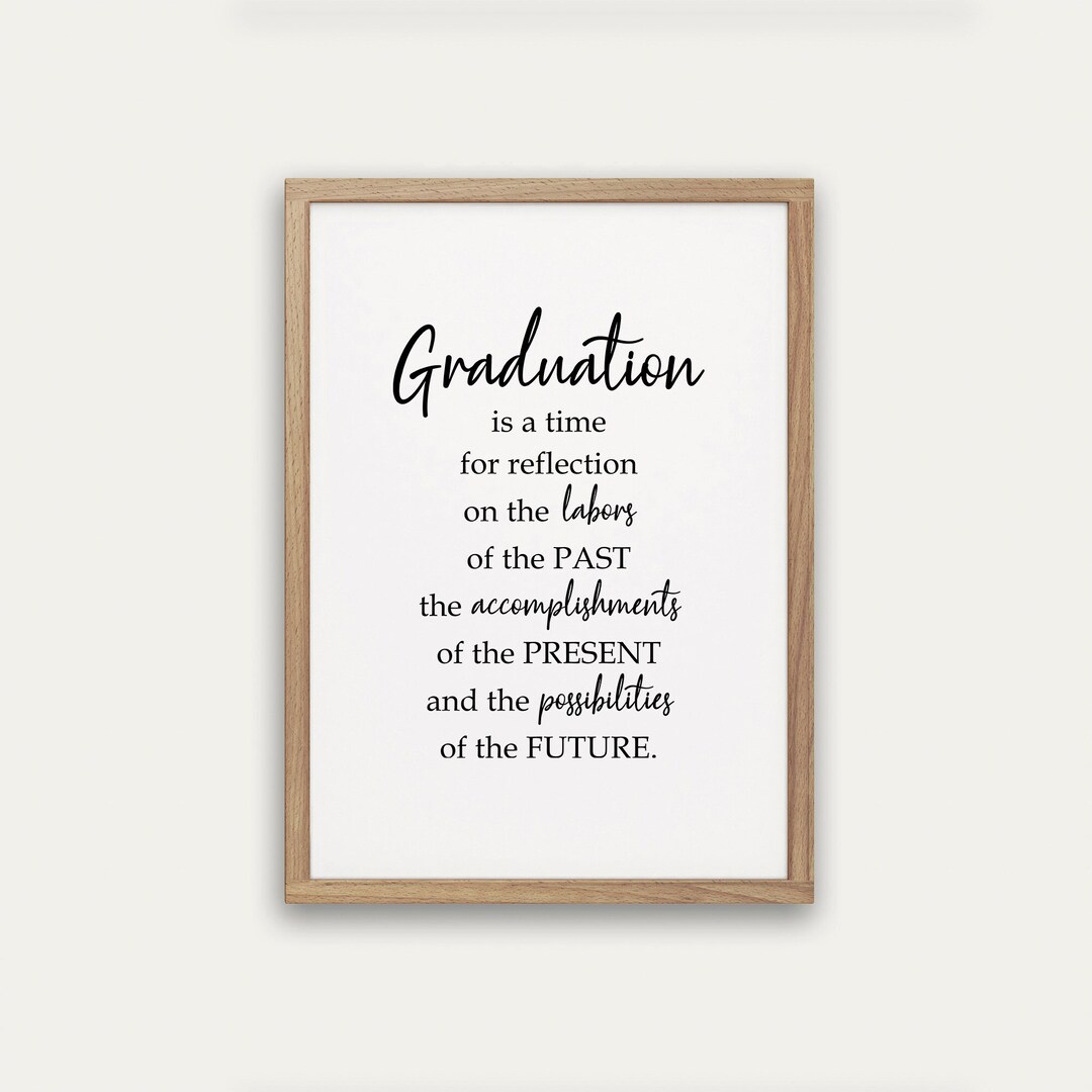 Graduation Poem Print, Grad Quote Print, Grad Gifts, Graduation Gift ...