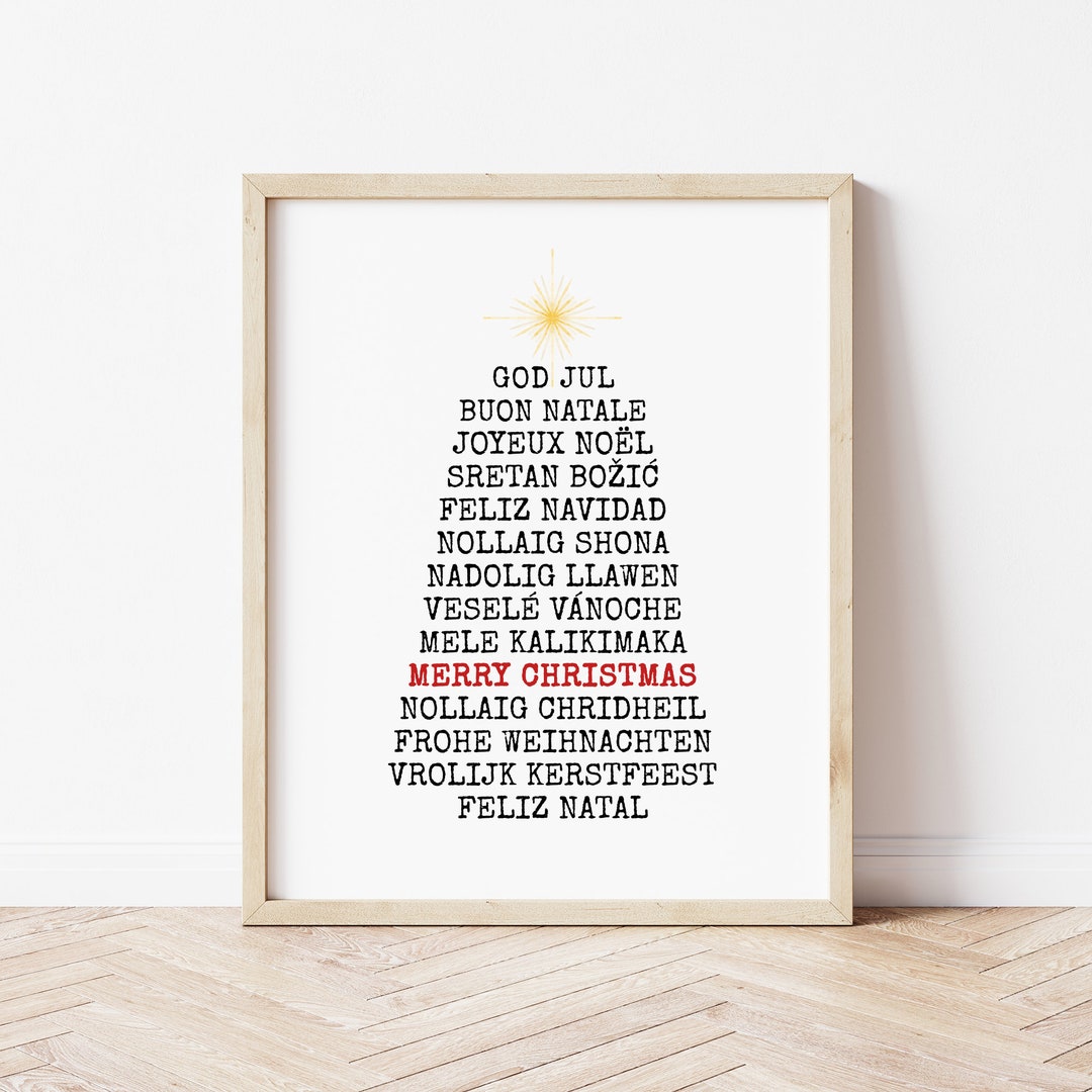 Merry Christmas Languages, Merry Christmas Around the World, Christmas ...