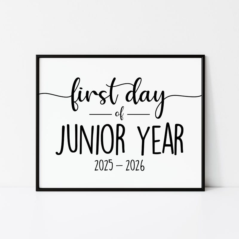 Junior Year College Sign - Etsy
