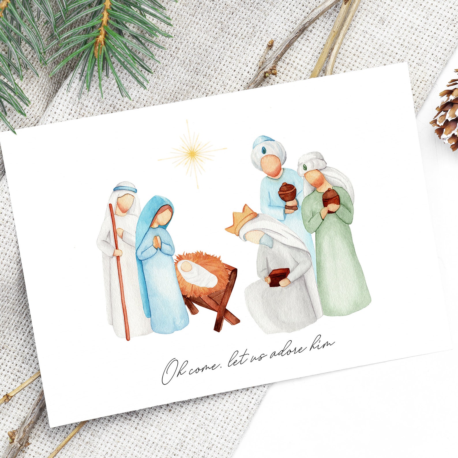 Christmas Nativity Print Nativity Picture Nativity Print - Etsy