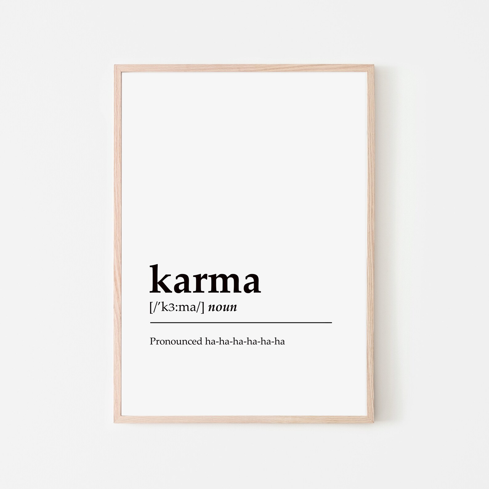 Funny Karma Sign Karma Definition Printable Karma Quote - Etsy