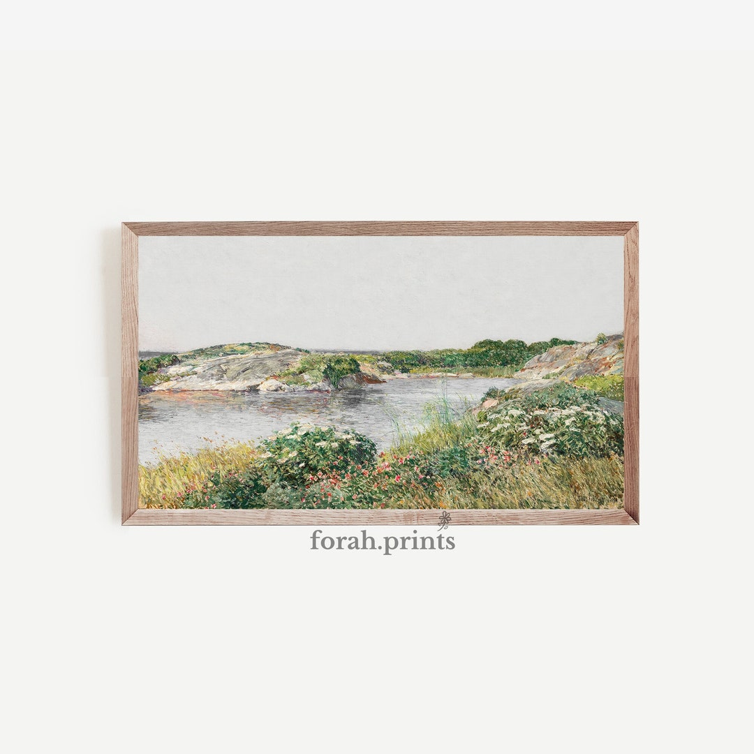 Vintage Spring Lake Art: Childe Hassam Painting for Frame TV (digital ...