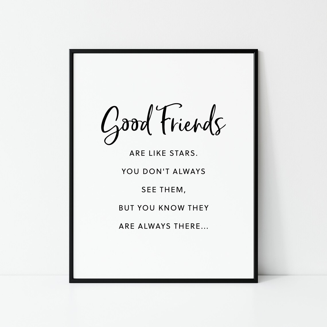Good Friends Print Friend Quote Printable Friend Gift - Etsy