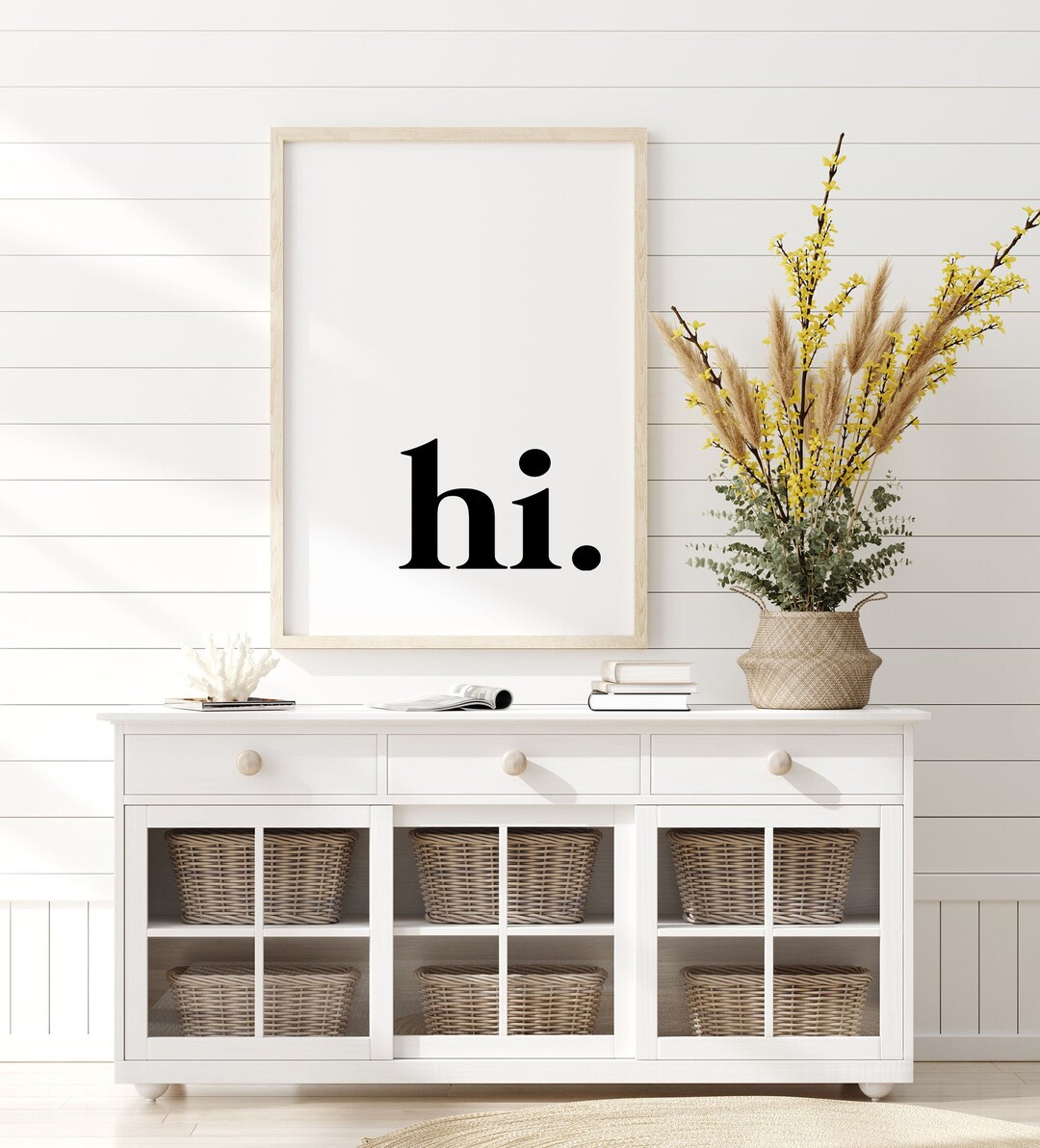 Hi Print | Hello Sign | Hello Printable | Hi Poster | Printable Hi | Hi ...