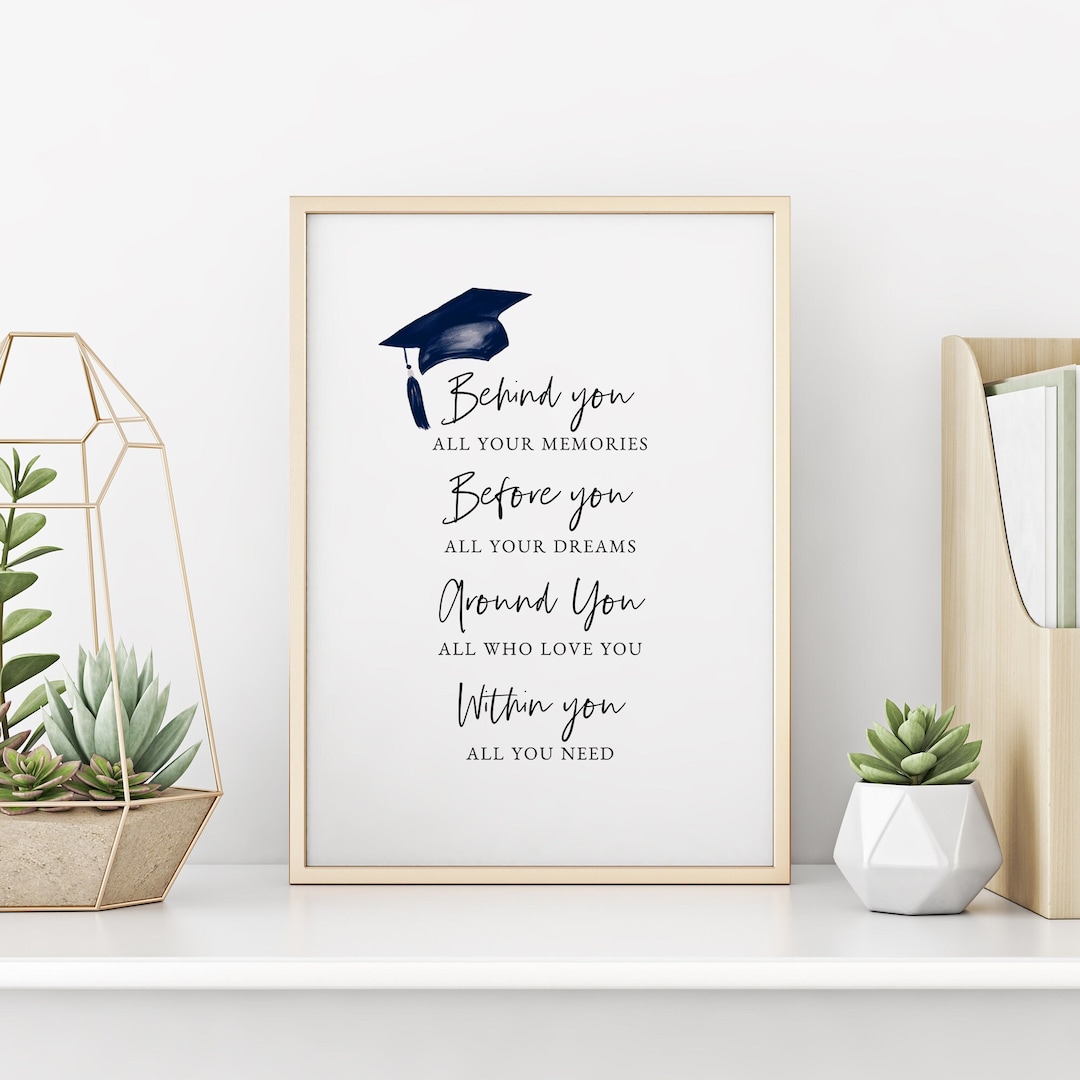 Graduation Poem Print, Grad Quote Print, Grad Gifts, Graduation Gift ...