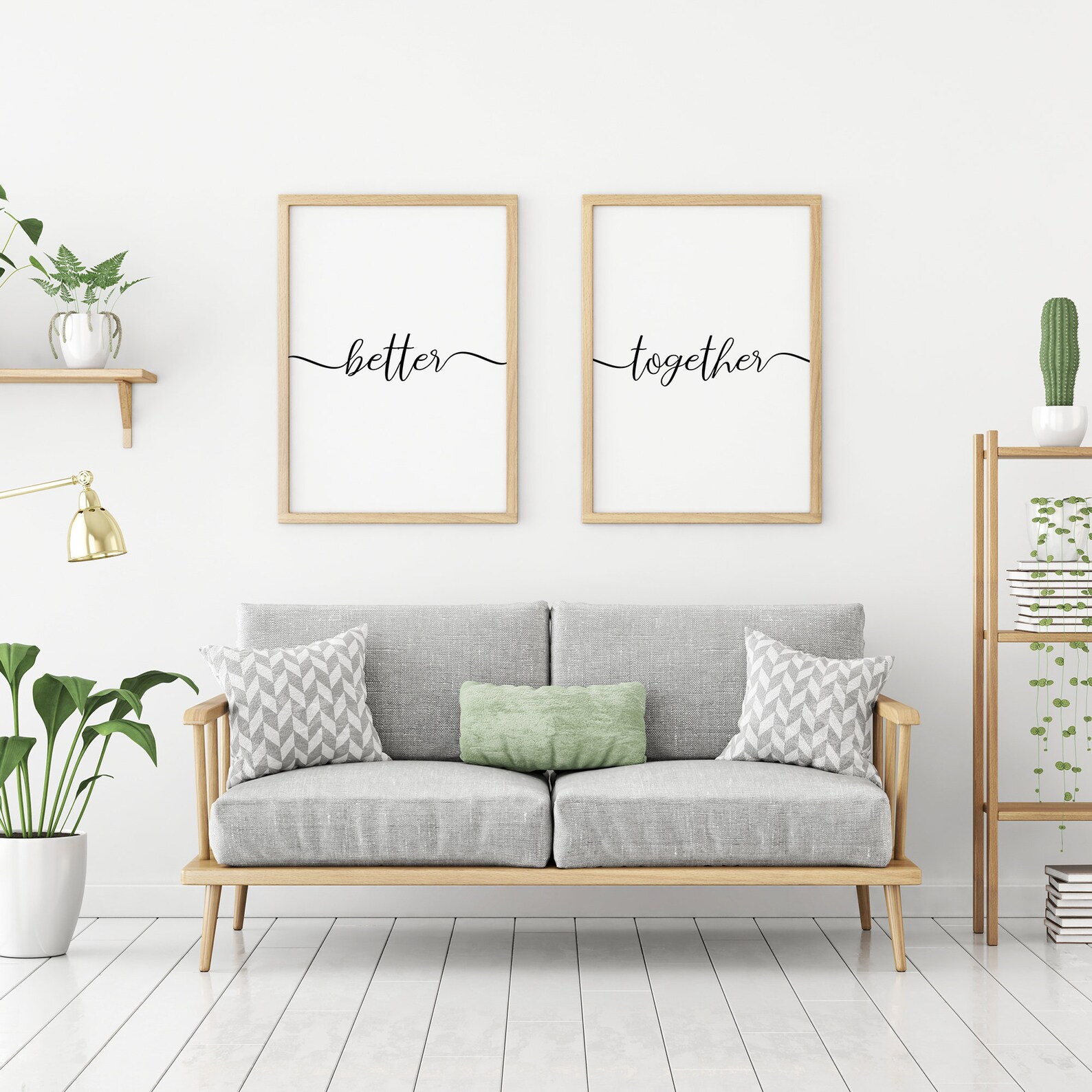 Better Together Duo Print | Better Together Wall Art | Above Bed Print ...