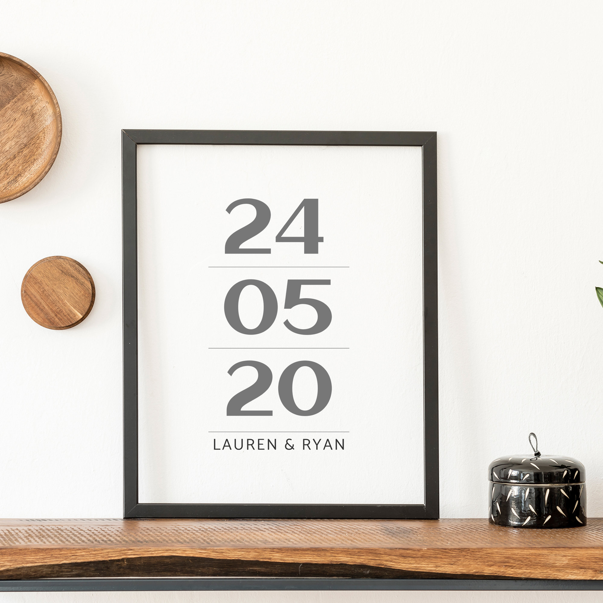 Personalized Date Print Custom Date Print Couples Dates | Etsy