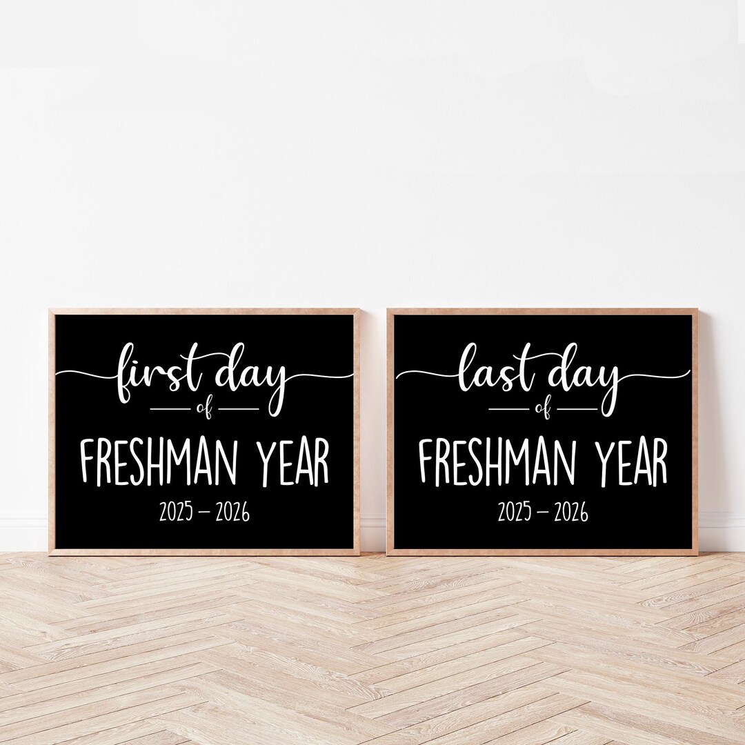 Freshman 2025 First Day of School Sign: Printable Banner (digital Print ...