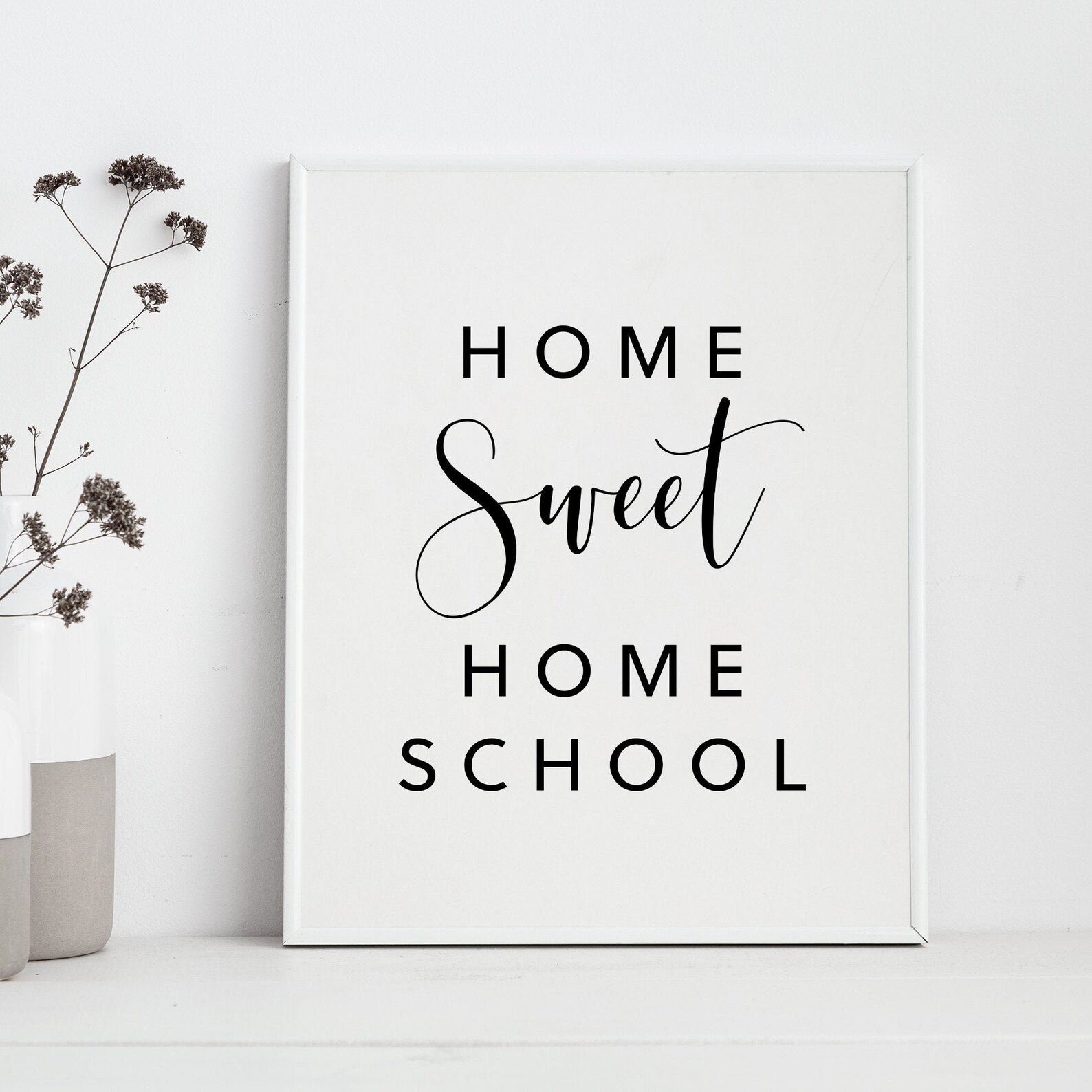 Home Sweet Homeschool Home School Print Homeschool Wall - Etsy