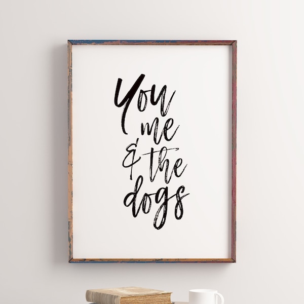 You Me and the Dog - Etsy