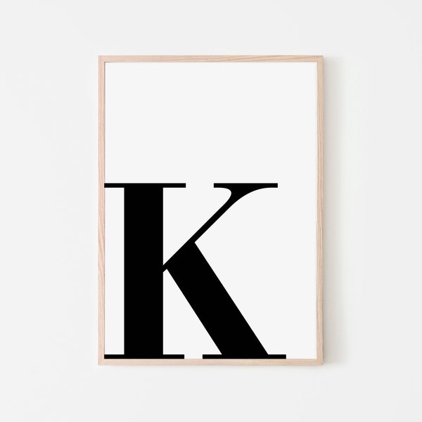 Letter K Print - Etsy