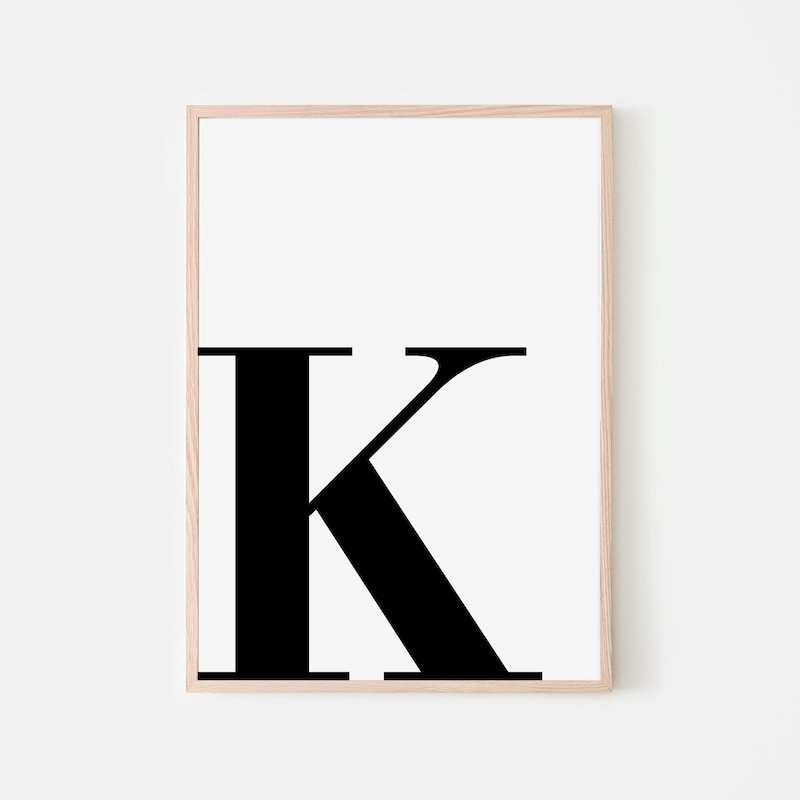 Letter K Print - Etsy