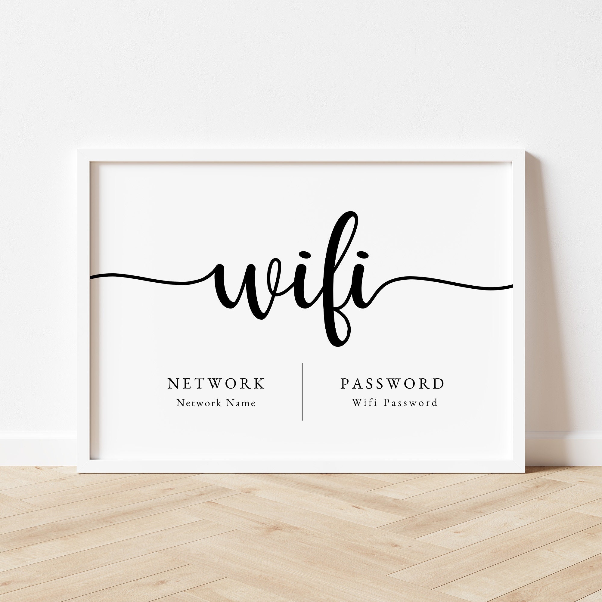 Editable WIFI Password Sign Wifi Sign Editable WIFI Sign | Etsy