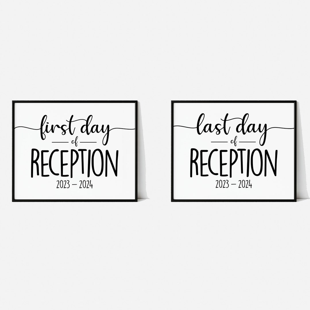First Day of School Sign Reception Grade School Sign First - Etsy