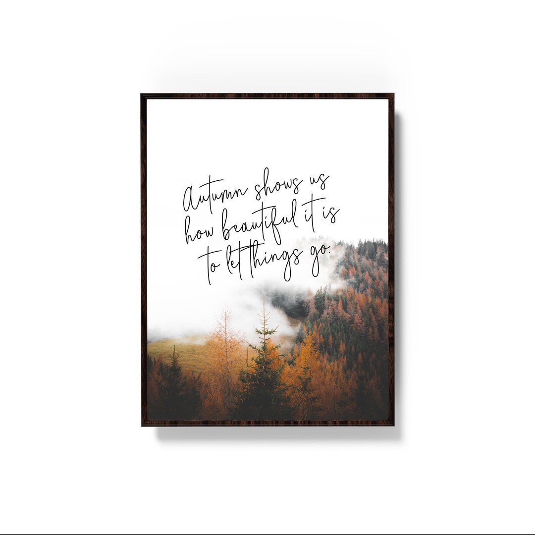 Autumn Quote Print Fall Prints Fall Printable Fall Decor - Etsy