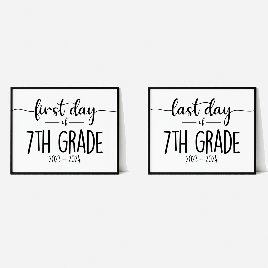 first-day-of-school-sign-first-day-of-seventh-grade-sign-etsy