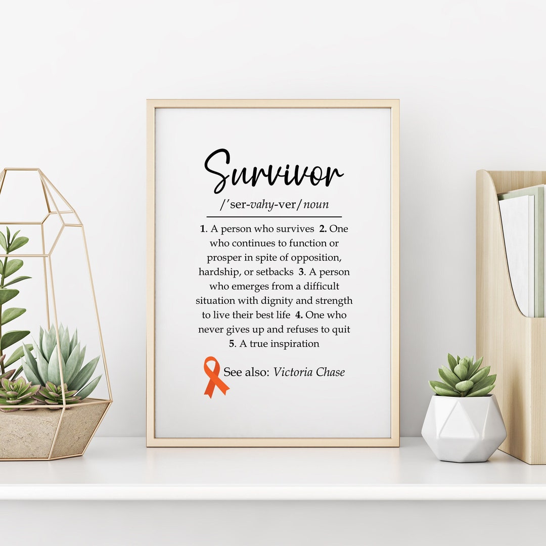 Custom Leukemia Survivor Definition Print, Survivor Gift, Leukemia ...