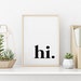Hi Print Hello Sign Hello Printable Hi Poster Printable Hi Hi Sign ...